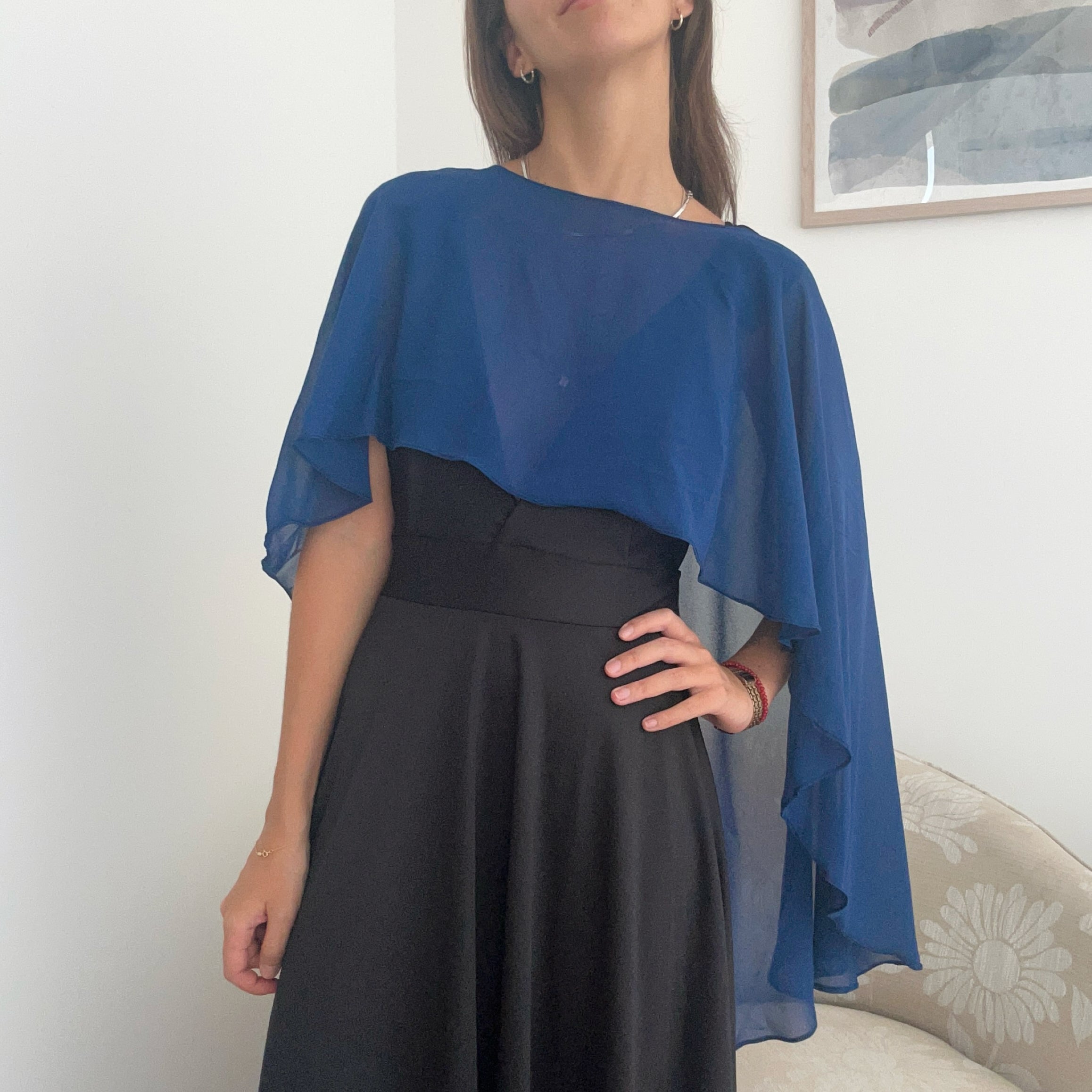 Capa Gasa Azul – Paz Diseña